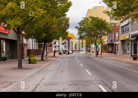 Downtown Cornwall along Pitt Street in Cornwall, Ontario, Canada Stock ...