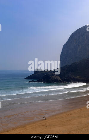 Laga beach and Cape, Ibarrangelu ,Vizcaya, Basque Country, Spain Stock ...