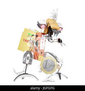 tax monster, 3D rendering Stock Photo - Alamy