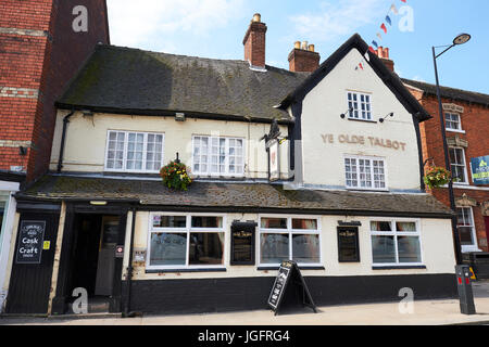 Ye Old Talbot pub, Uttoxeter town, Staffordshire, England, UK Stock ...