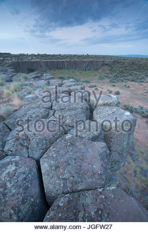 Basalt cliffs, Columbia National Wildlife Refuge, Washington Stock ...