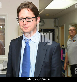 brentwood Essex, 7th July 2017, Alex Burghart MP for Brentwood and ...