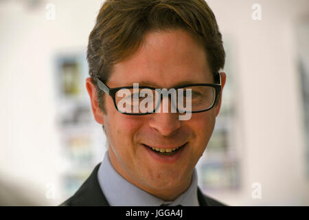 brentwood Essex, 7th July 2017, Alex Burghart MP for Brentwood and ...