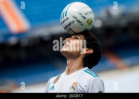 The soccer playerJesus Vallejo of Real Madrid in Madrid on Friday 7th ...
