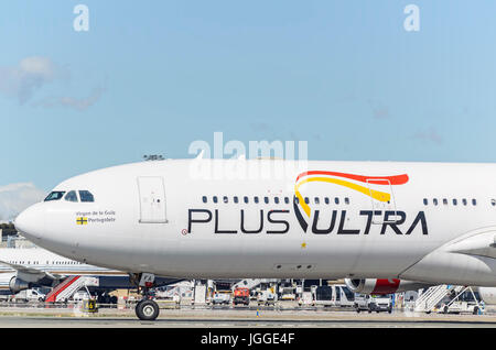 Airbus A340 of Plus Ultra Airline being scrapped by Air Salvage ...