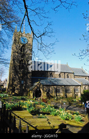 St Michael and All Angels church, Haworth, Yorkshire. Place of burial ...