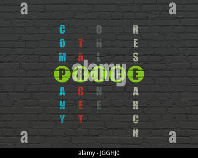 Advertising concept: Price in Crossword Puzzle Stock Photo - Alamy