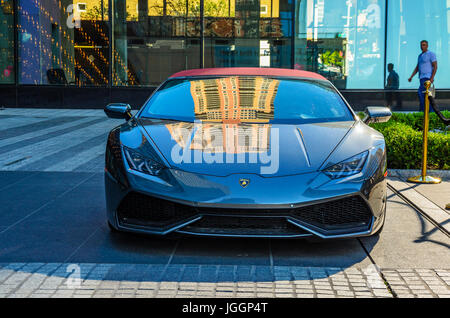 Lamborghini Huracan Spider at the streets of New York City Stock Photo ...