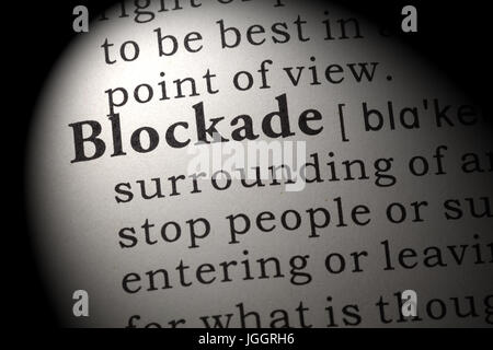 Fake Dictionary, Dictionary definition of the word blockade. including ...