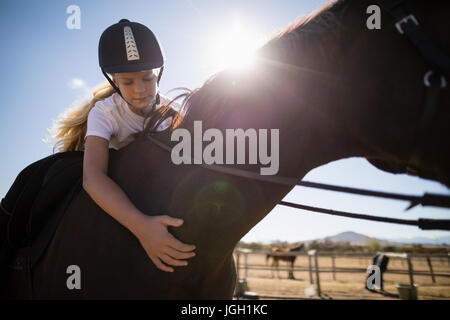 pretty girl climbing on a sunny day Stock Photo - Alamy