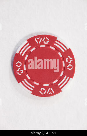 Raised letter S white on red background, adding depth, style & meanng ...