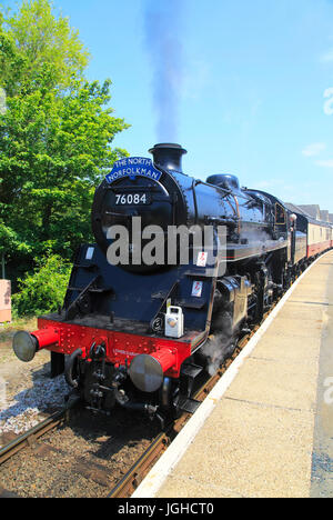 Heritage steam railway, Cromer station, North Norfolk Railway, England ...