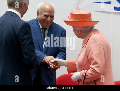 Highland Spring owner His Excellency Mohammed Mahdi Altajir (left) with ...
