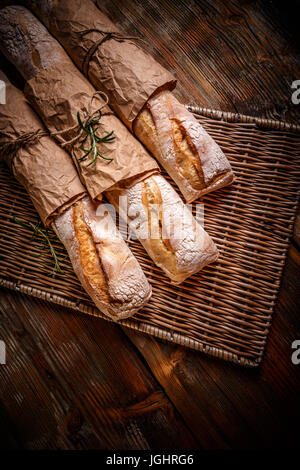 Freshly baked traditional long bread loaves. High quality photo Stock ...