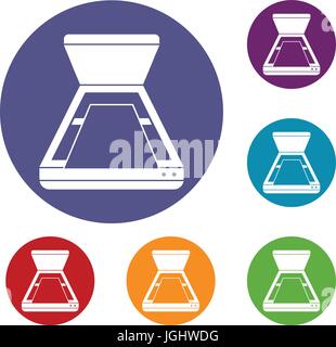 Open scanner icon green Stock Vector Image & Art - Alamy