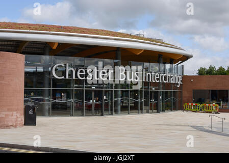 Chester Bus Exchange in the city centre. Cheshire England Stock Photo ...