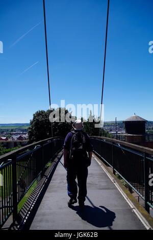 Yaroslavl Pedestrian Footbridge. Exeter, Devon, UK. July, 2017 Stock ...