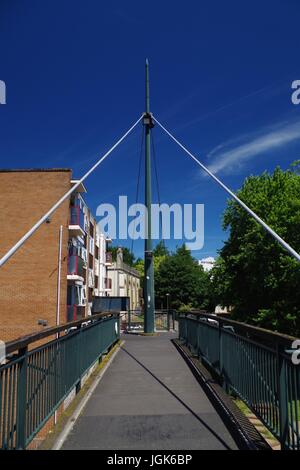 Yaroslavl Pedestrian Footbridge. Exeter, Devon, UK. July, 2017 Stock ...