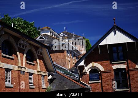 Period Buildings by the Iron Bridge. Exeter, Devon, UK. July, 2017 ...
