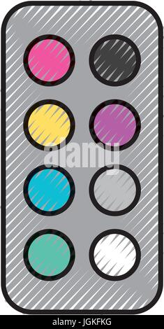 combine color palette icon vector illustration design graphic Stock ...