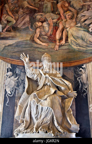Beautiful fresco in the Capitoline Museums in Rome, Italy Stock Photo ...