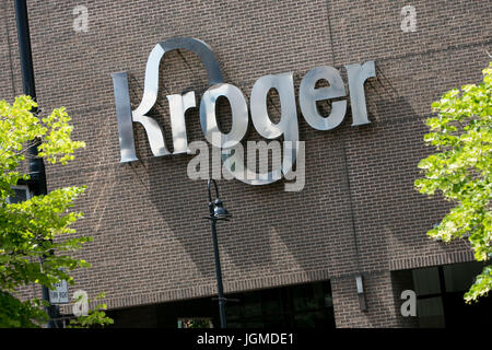 A logo sign outside of the headquarters of The Kroger Company, in ...