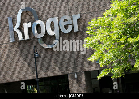 A logo sign outside of the headquarters of The Kroger Company, in ...