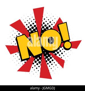 No. Comic book word text on abstract comics background. Retro pop art ...
