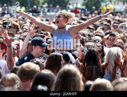 Festival goers at the TRNSMT Festival in Glasgow. Picture date: Friday ...