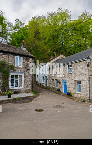 Entrance to Cave Dale at Castleton in the Derbyshire Peak District ...