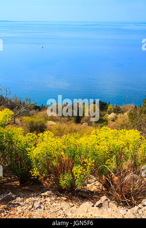 View of Trieste sea from Santa Croce, Italy Stock Photo - Alamy