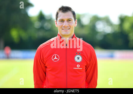 Goalkeeper coach Simon Panter, photographed during a photo call with ...