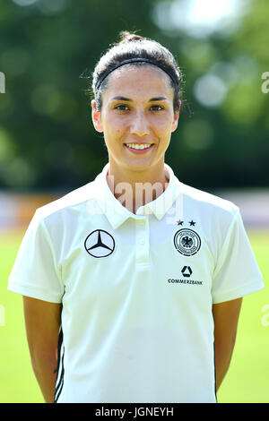 Sara Doorsoun, photographed during a photo call with the German women's ...