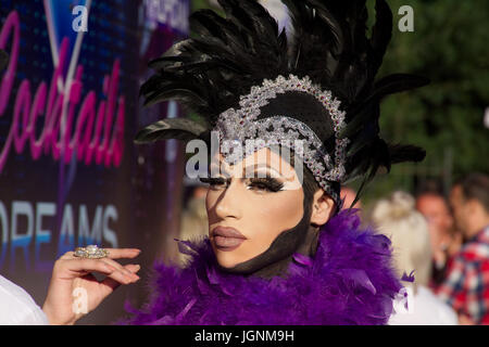 Manchester, UK. 08th July, 2017. Sparkle -Transgender pride, woman ...