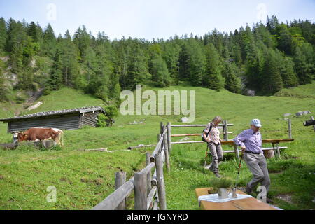 A view of old farm in Ramsau am Dachstein, Austria Stock Photo - Alamy