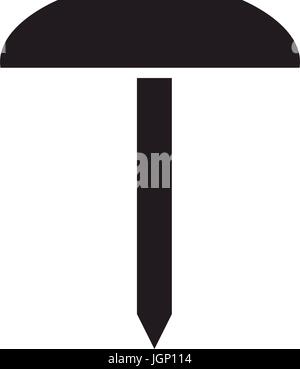school push pin thumbtack side view Stock Vector Image & Art - Alamy