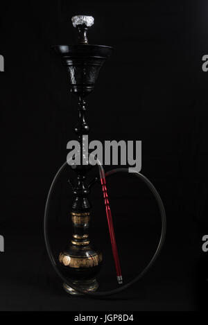 Tall Hookah pipe with black background Stock Photo - Alamy