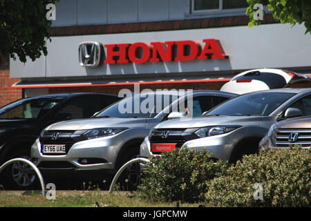 Chelmsford, Essex - 26 June 2017, Mercedes Benz car dealership Stock ...