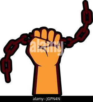 Hand grabbing a chain icon Stock Vector Image & Art - Alamy