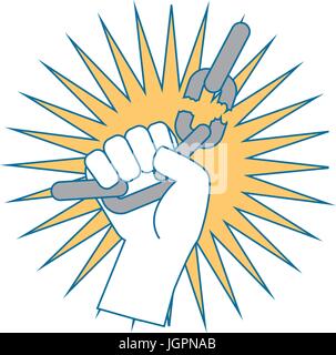 Hand grabbing a chain icon Stock Vector Image & Art - Alamy