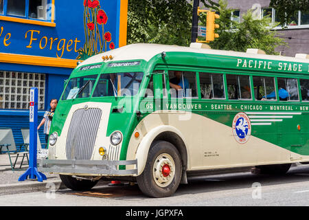 Vintage Pacific Stage Lines Hayes Tear Drop Bus, Car Free Day ...