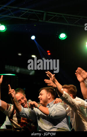 Bucharest, Romania. 9th Jul, 2017. Florin Salam, the King of Manele ...