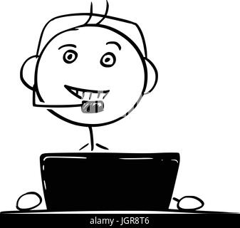 technology support cartoon Stock Vector Image & Art - Alamy