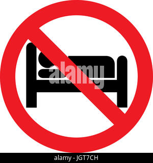 Round Stop Sign Man Sleeping Resting on White Bar. Funny Stock Photo ...