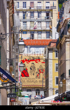 Amazing steet view in the historic district Stock Photo - Alamy