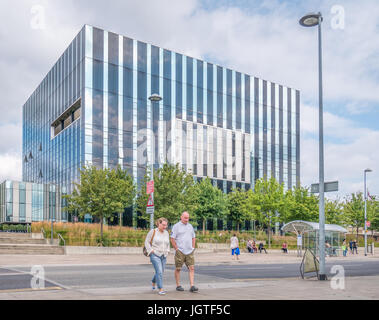 The Cube, a contemporary glass cuboid shaped building to house the ...