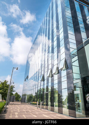 The Cube, a contemporary glass cuboid shaped building to house the ...