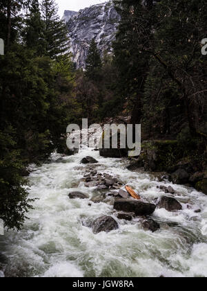 yosemite stream from mirror lake Stock Photo - Alamy