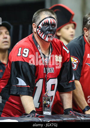 Jacksonville, FL, USA. 10th July, 2017. : Lions head coach Jason Gibson ...