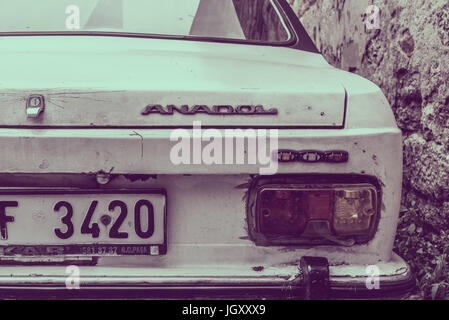 ISTANBUL,TURKEY - May 6,2017: Anadol car logo.Anadol 1973 was Turkey's ...
